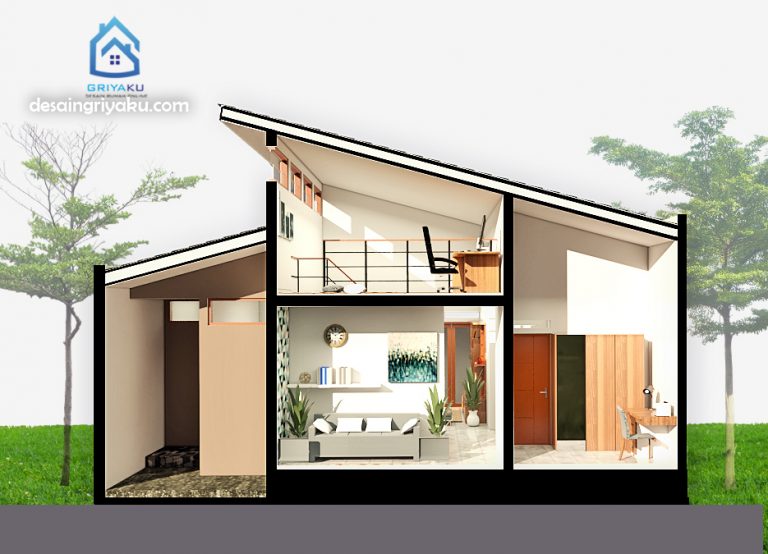 Jasa Arsitek Murah | Rumah 10x12 Minimalis 1 Lantai