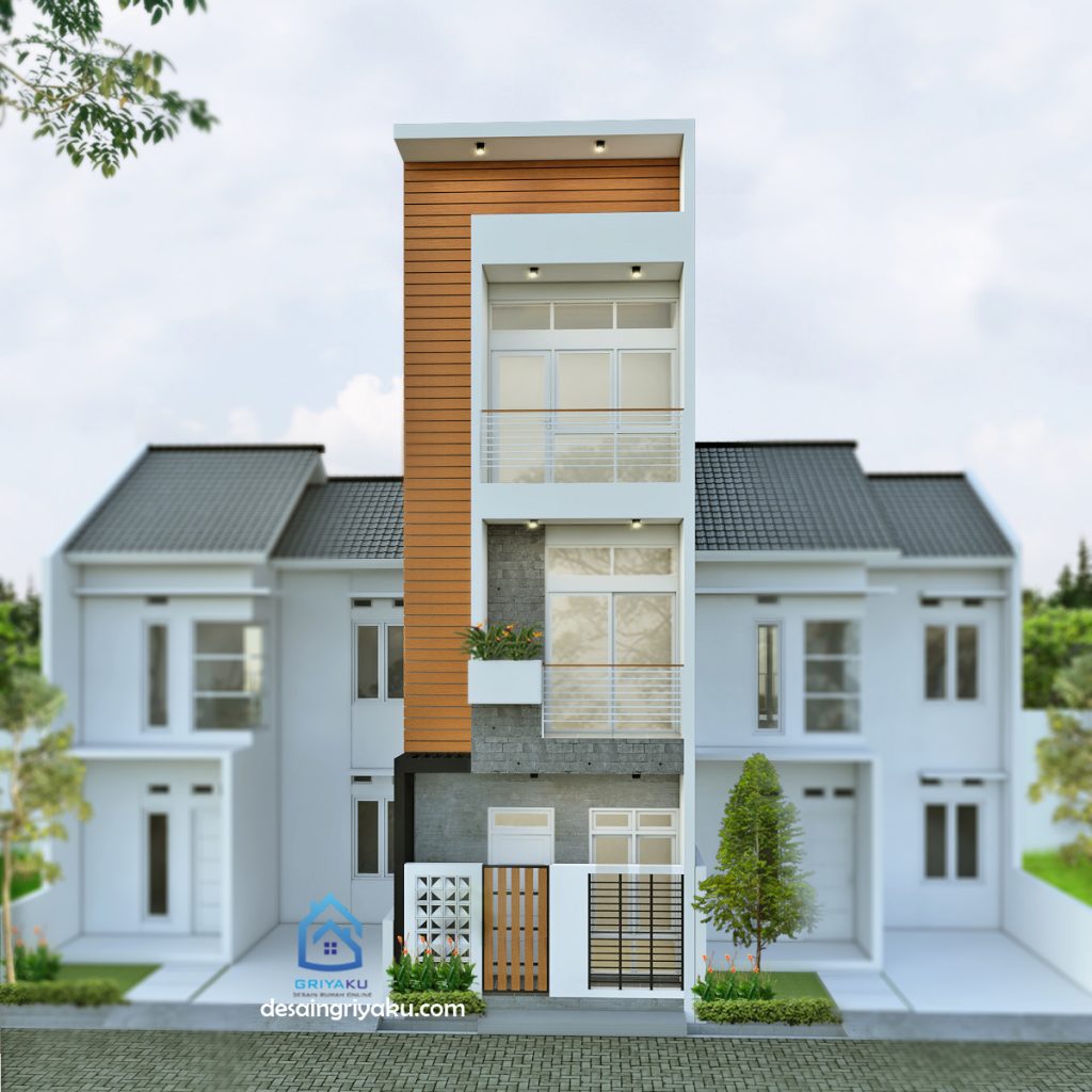 Portofolio Desain Rumah Lebar sempit karya Griyaku Studio