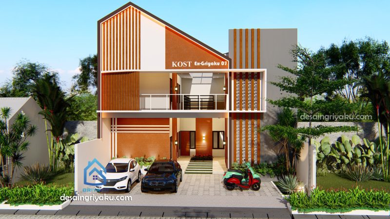 Jasa Desain Rumah | Ide Desain Rumah Kos 2 lantai