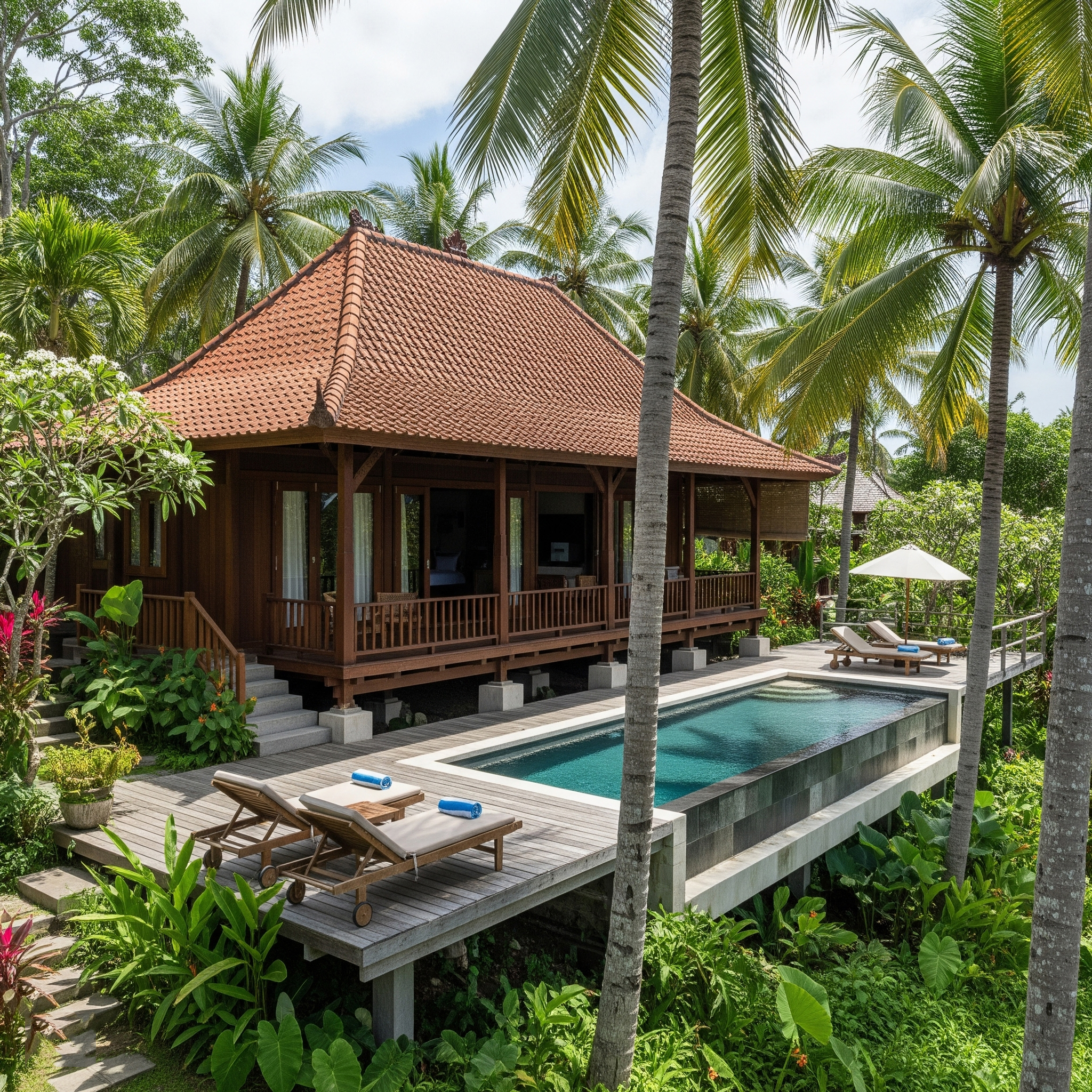 Jasa Desain Rumah | Elemen Villa Joglo modern